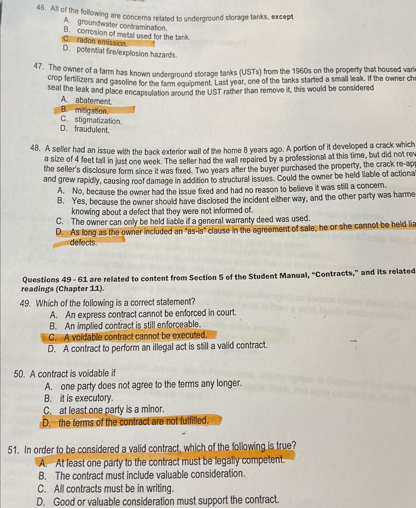 Solved All of the following are concems related to | Chegg.com