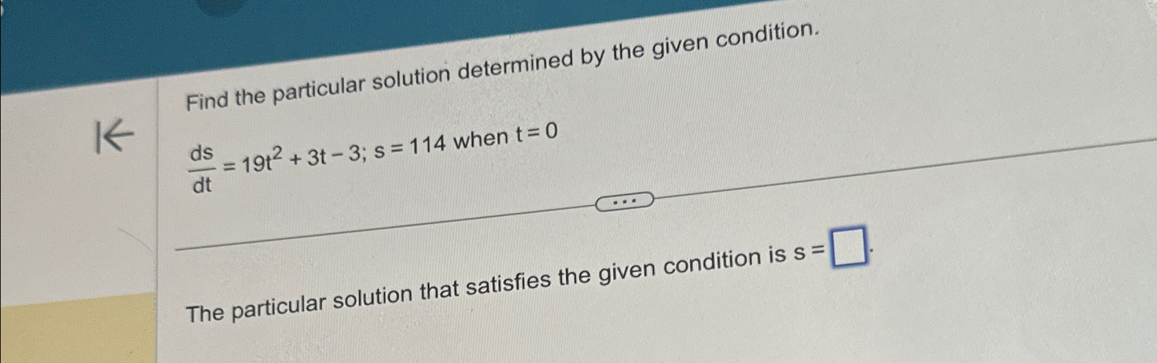 Solved Find the particular solution determined by the given | Chegg.com