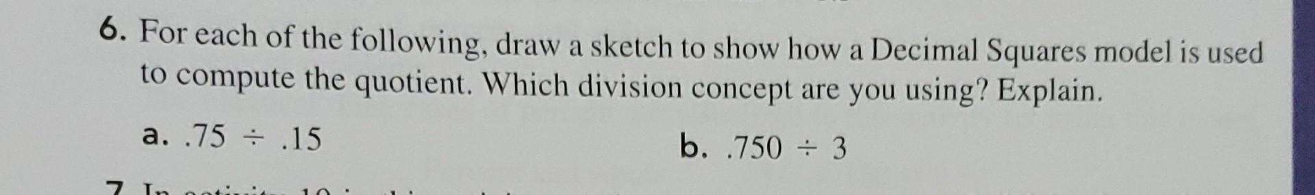 Solved 6. For each of the following, draw a sketch to show | Chegg.com