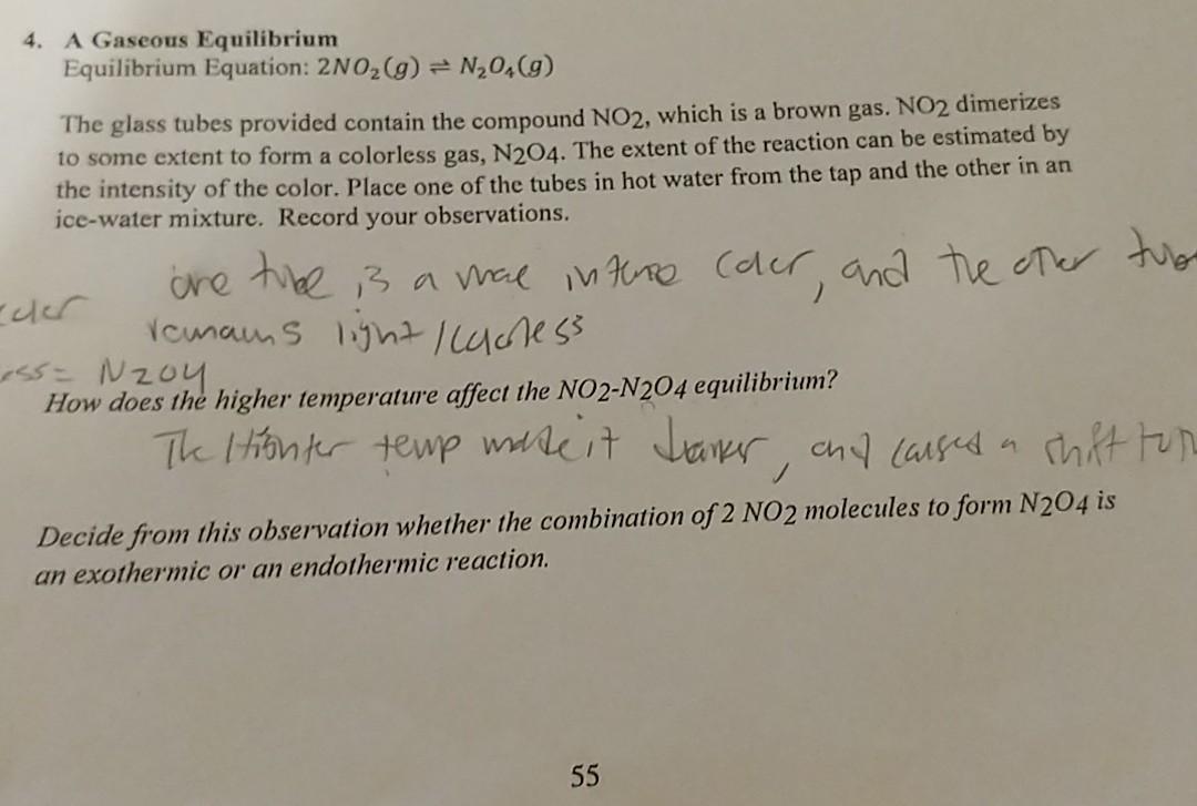 Solved 4. Gaseous Equilibria Equilibrium equation | Chegg.com