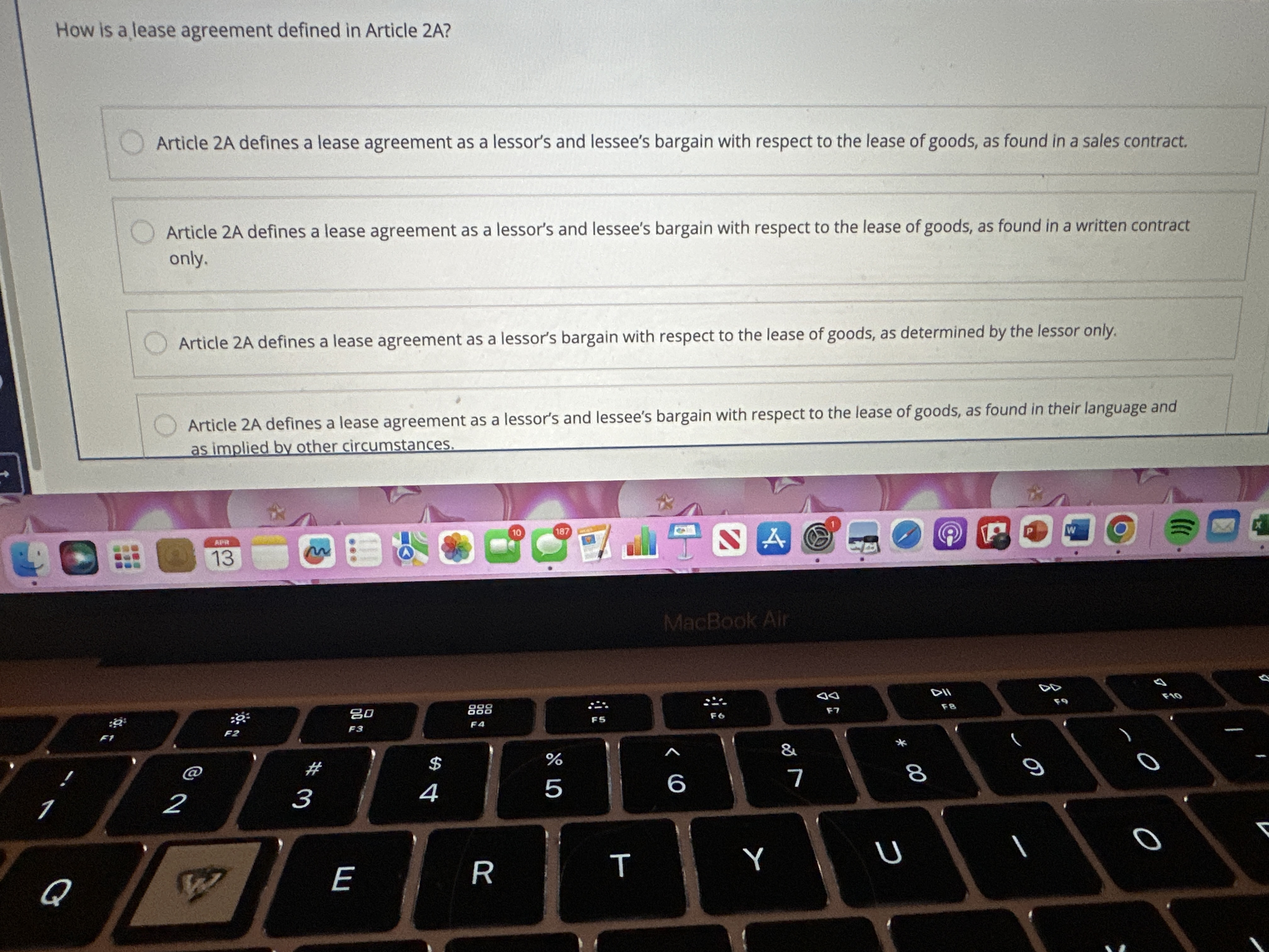 Solved How is a lease agreement defined in Article | Chegg.com