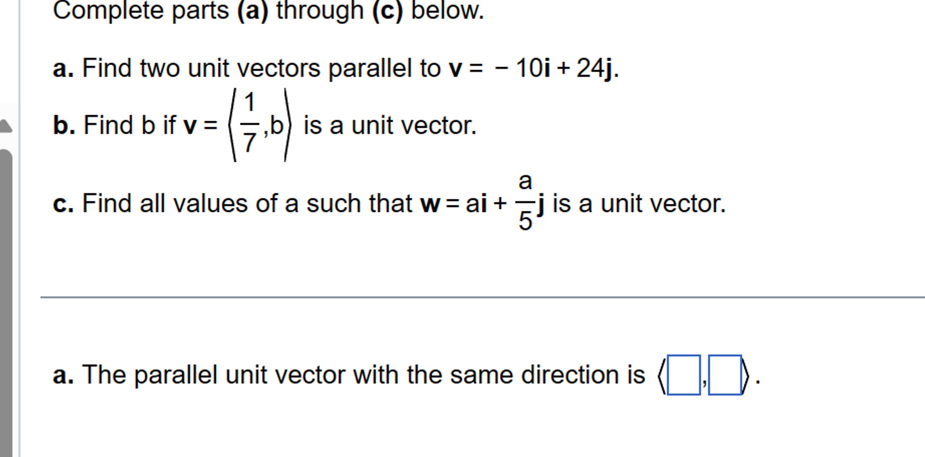 Solved Complete parts (a) ﻿through (c) ﻿below.a. ﻿Find two | Chegg.com