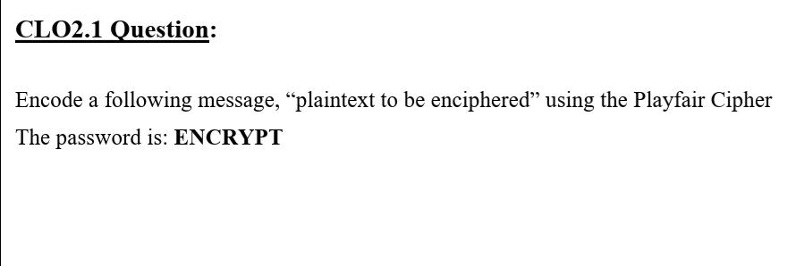 Solved Course Name: INFORMATION SECURITY Course Code: CPIT | Chegg.com