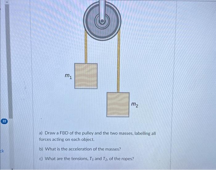 Solved An Atwood machine, invented by Rev. George Atwood in | Chegg.com