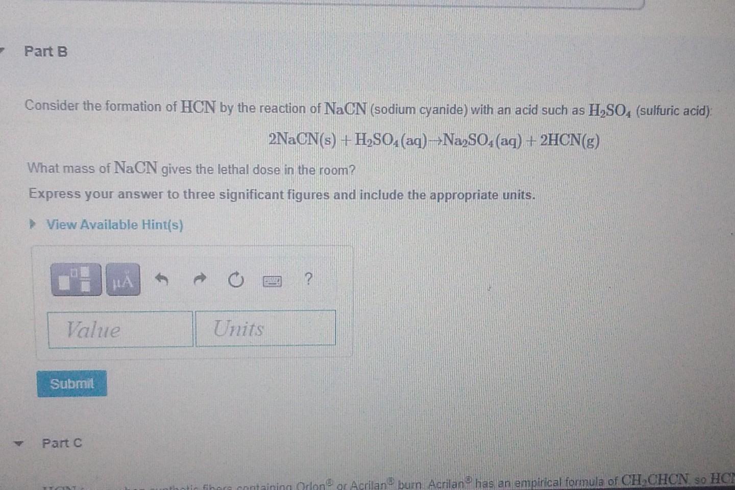 Solved Consider the formation of \\( \\mathrm{HCN} \\) by | Chegg.com