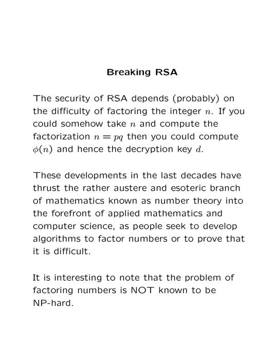 Solved 6. (6 points) Consider RSA-129 (look at | Chegg.com