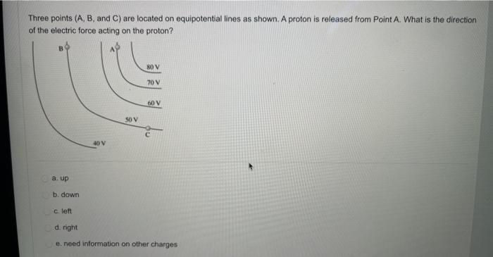 Solved Three points (A, B, and C) are located on | Chegg.com