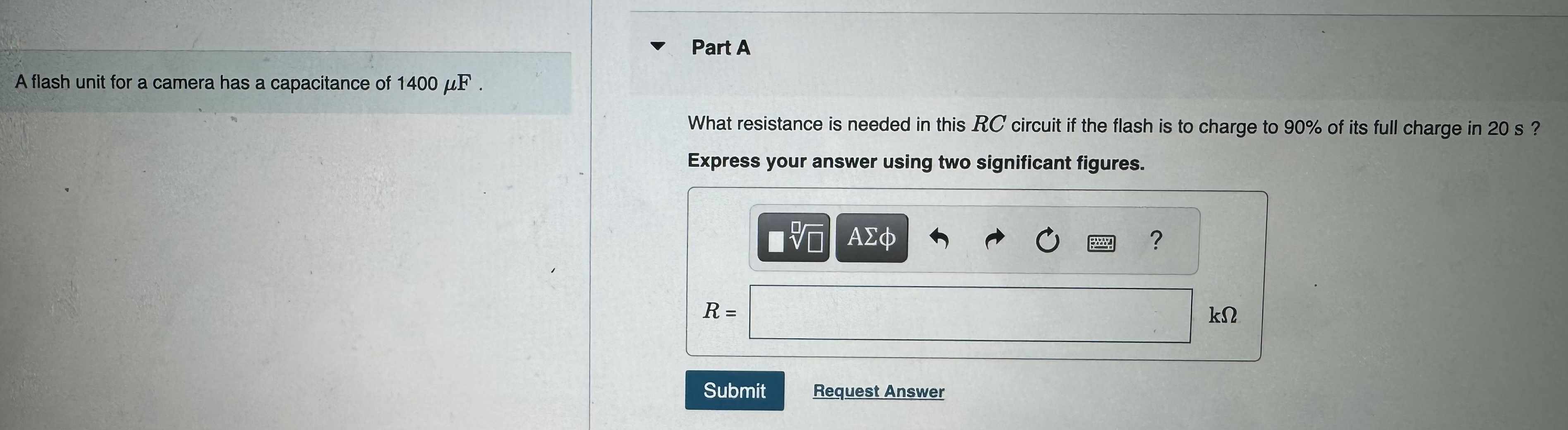 Solved A flash unit for a camera has a capacitance of | Chegg.com