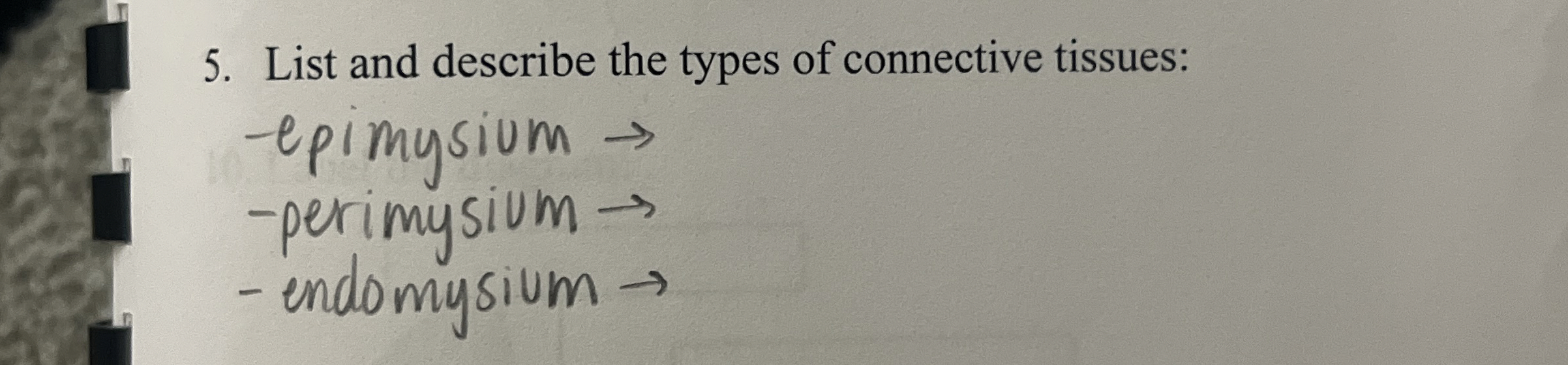Solved List and describe the types of connective | Chegg.com