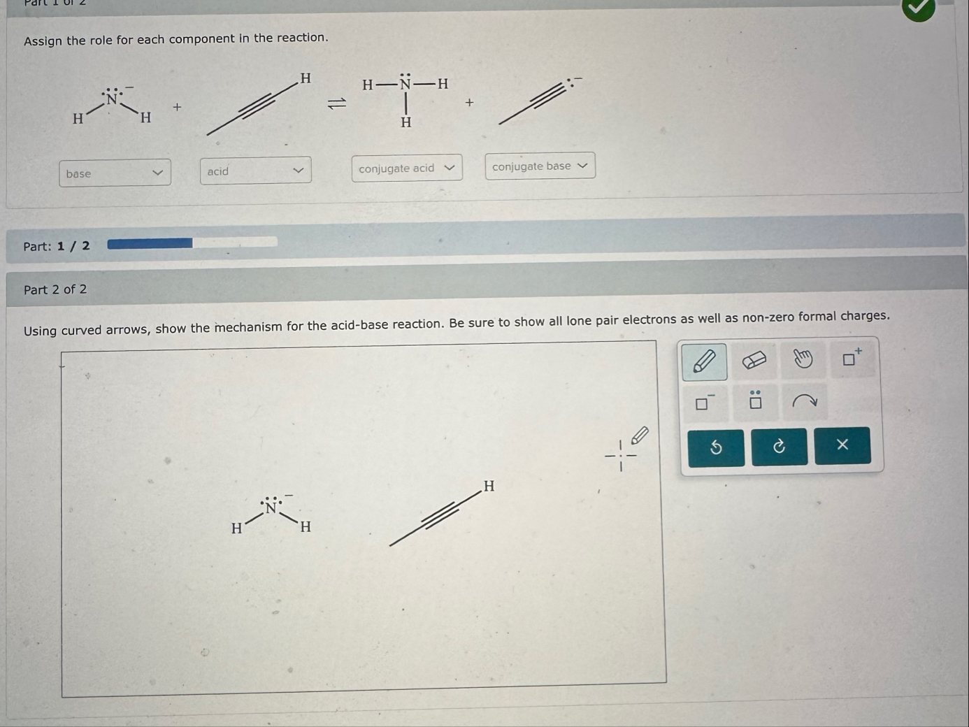 Solved Part 2 ﻿of 2Using curved arrows, show the mechanism | Chegg.com