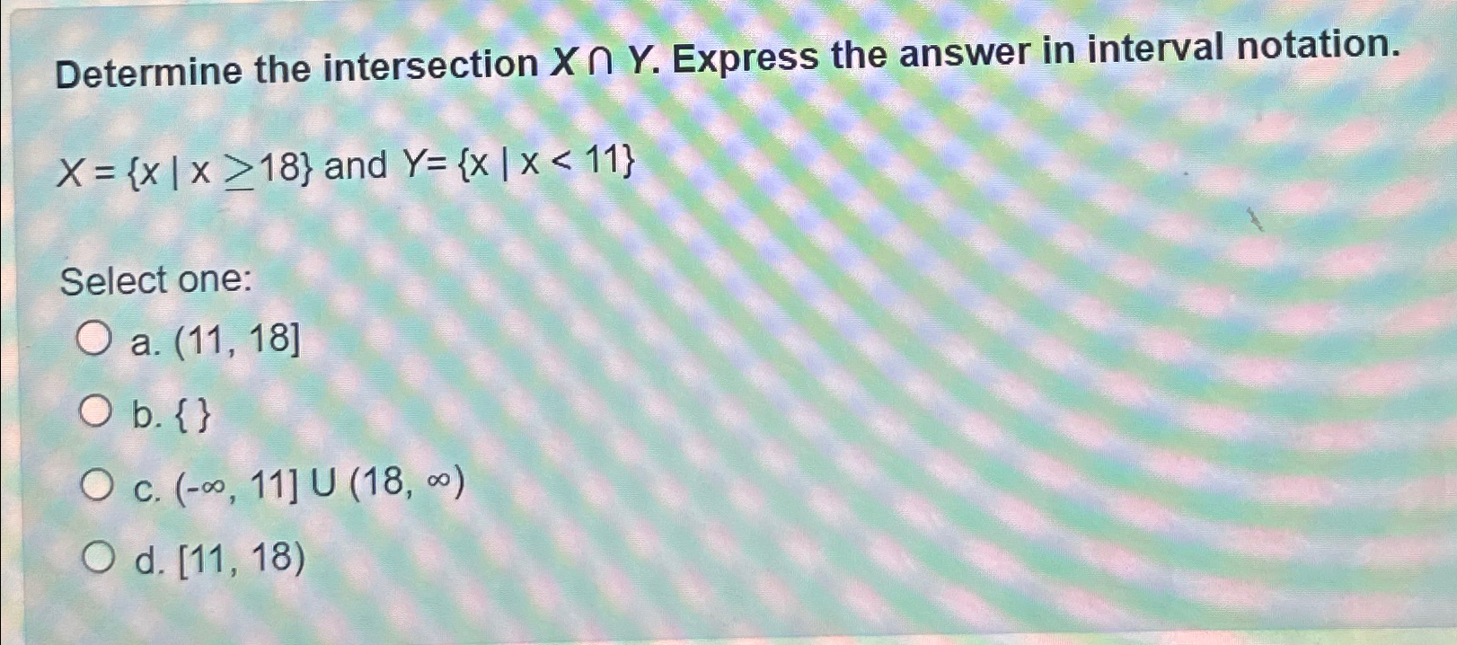 Solved Determine the intersection x∩Y. ﻿Express the answer | Chegg.com