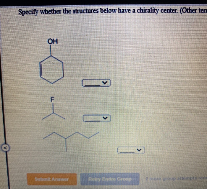 Solved Specify whether the structures below have a chirality | Chegg.com Solved Specify whether the structures below have a chirality | Chegg.com