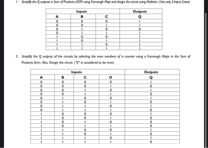 Solved 2. Simplify the Q outputs of the circuits by | Chegg.com
