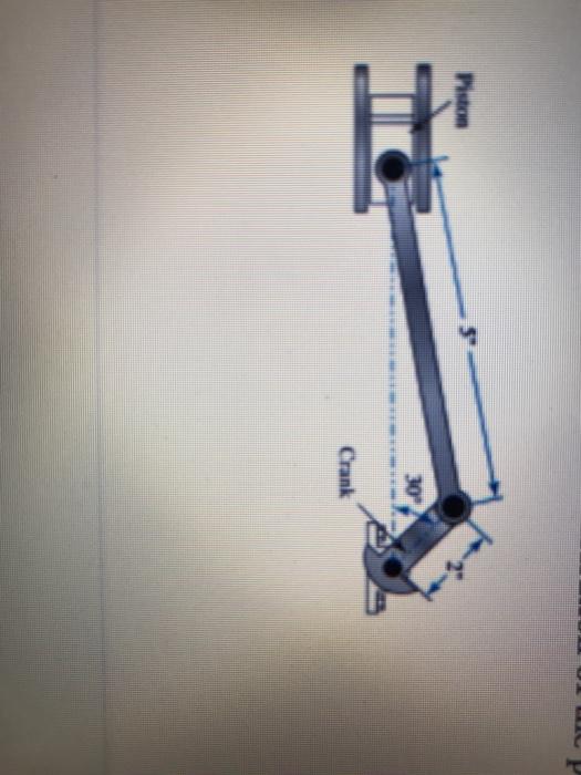 Solved For the compressor linkage shown in Figure. If the | Chegg.com