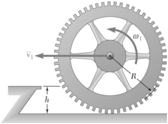 Solved The gear shown has a radius R=150mm and a radius | Chegg.com