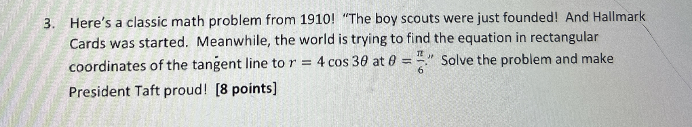 Solved Here's a classic math problem from 1910! ﻿"The boy | Chegg.com