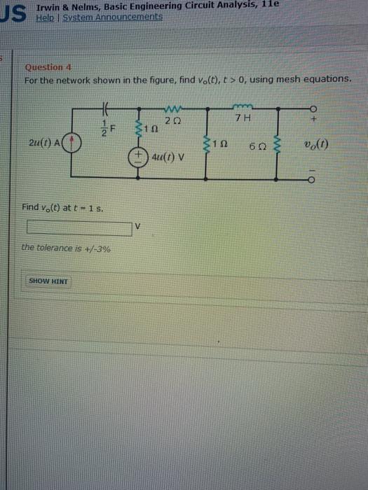Solved JS Irwin & Nelms, Basic Engineering Circuit Analysis, | Chegg.com