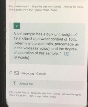 Solved File number limit 4 Single file size limit: 100MB | Chegg.com