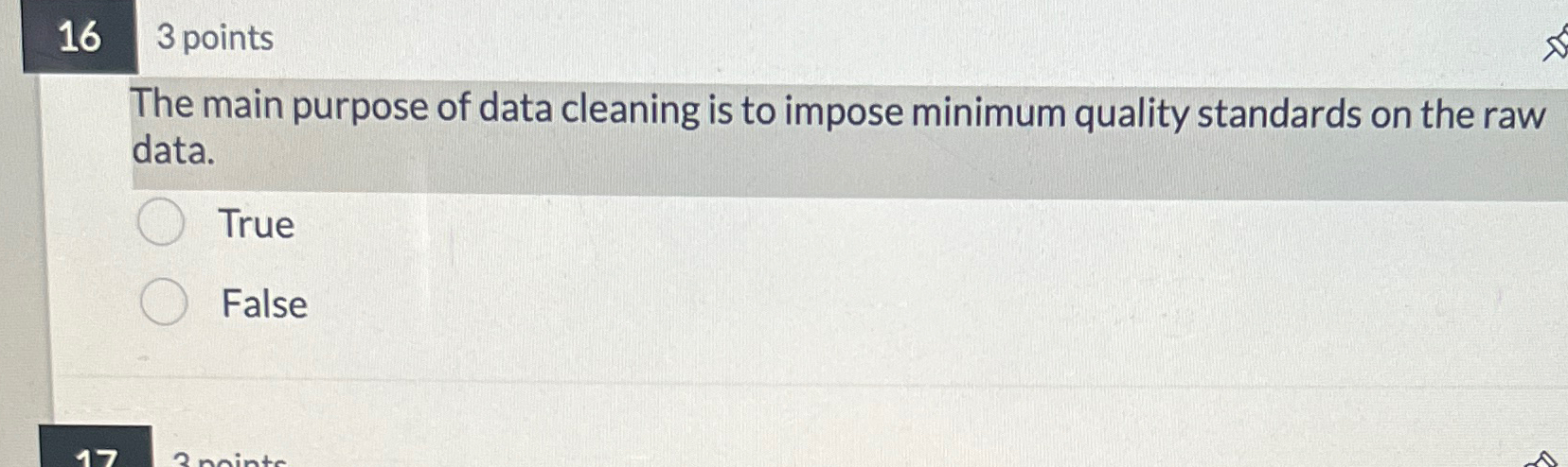 Solved 163 ﻿pointsThe main purpose of data cleaning is to | Chegg.com