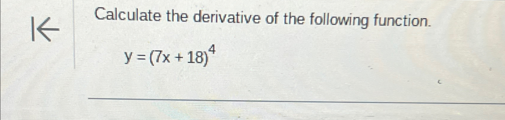 Solved Calculate the derivative of the following | Chegg.com
