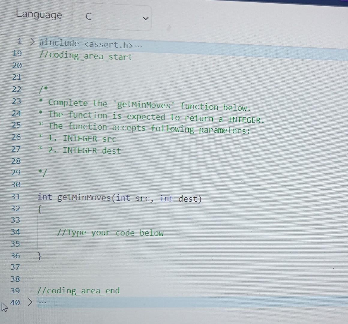 Solved Language CYou are given a puzzle in the form of an | Chegg.com