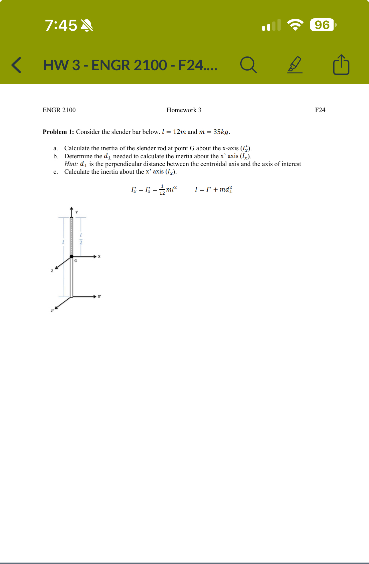 Solved HW 3 - ﻿ENGR 2100 - ﻿F24....ENGR 2100Homework | Chegg.com