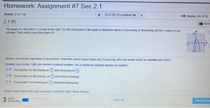 Solved Homework Assignment 7 Sec 2 1 Score 0 Of 1 Pt 20