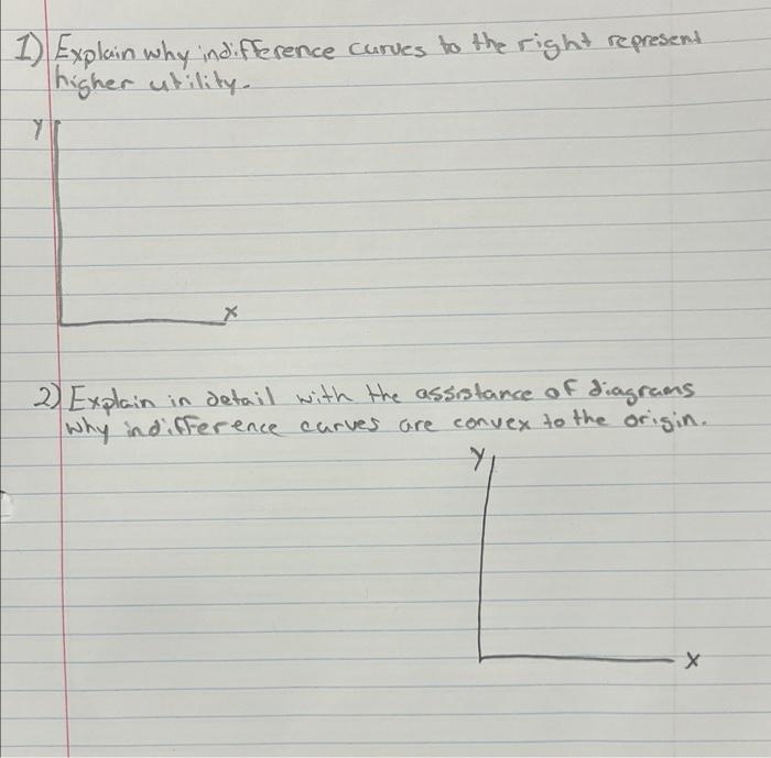 Solved Explain why indifference curves to the right | Chegg.com