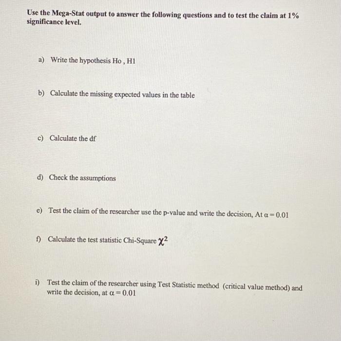 Solved Problem3 (Use MegaStat output to answer this | Chegg.com
