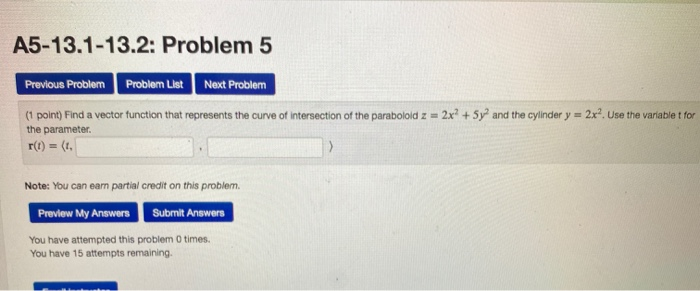 Solved A5-13.1-13.2: Problem 5 Previous Problem Problem List | Chegg.com