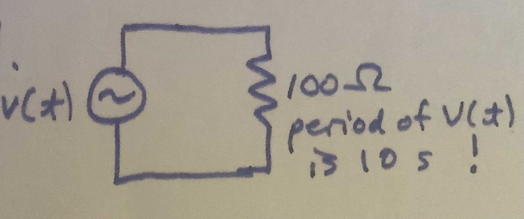 Solved If a periodic voltage of the form V(t) = ﻿V + ﻿at | Chegg.com