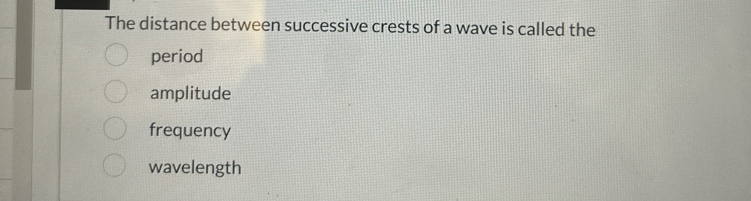 Solved The distance between successive crests of a wave is | Chegg.com