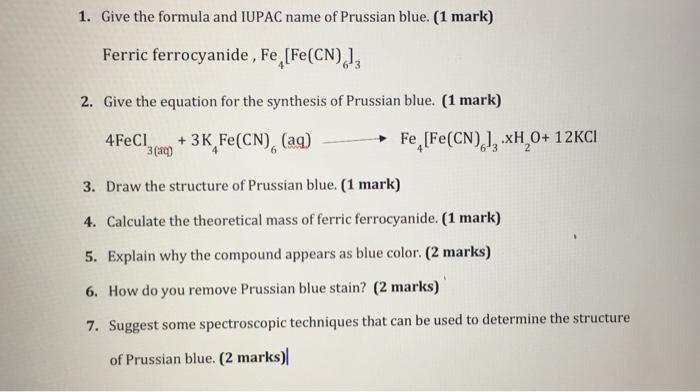 Prussian Blue Structure
