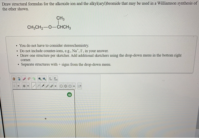 Solved Draw structural formulas for the alkoxide ion and the | Chegg.com