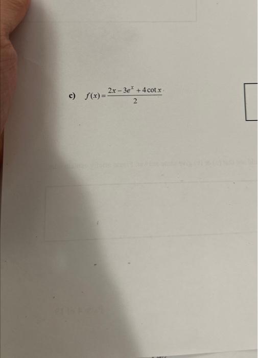 Solved f(x)=22x−3ex+4cotx | Chegg.com