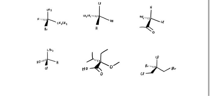 Solved assign absolute configurations to the molecules below | Chegg.com