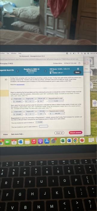 Solved Profiles Tab Window Help Principles li-W02 agerial | Chegg.com
