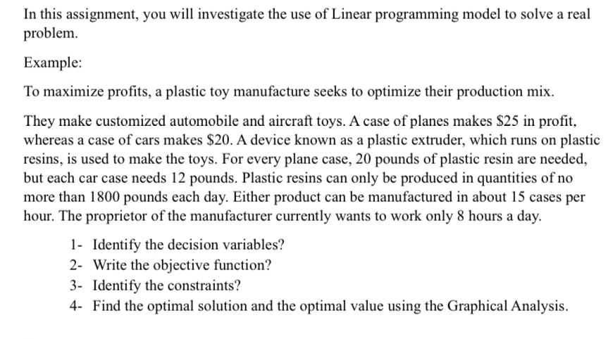 Solved In this assignment, you will investigate the use of | Chegg.com