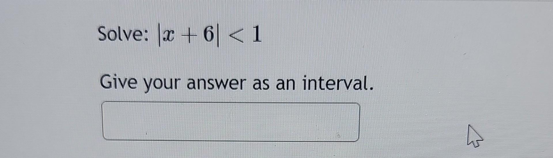 Solved Solve: ∣x+6∣ Solved Solve: ∣x+6∣