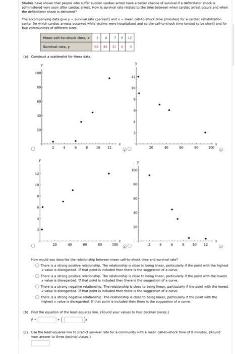 Solved Studies have shown thac petple whe suffer sudden | Chegg.com