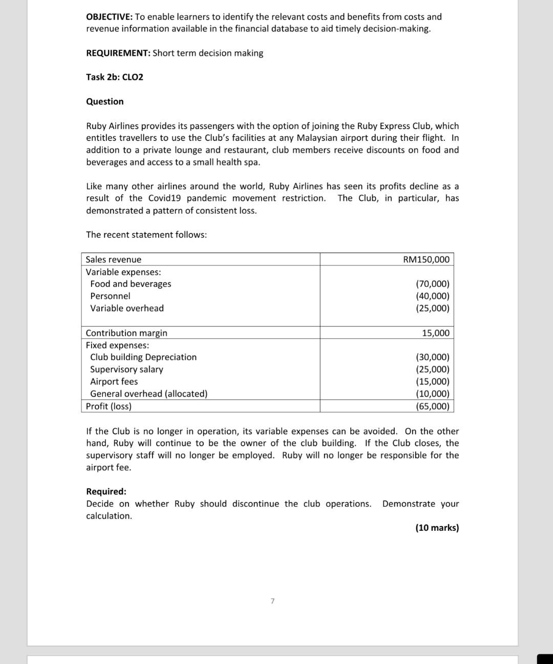 Solved OBJECTIVE: To enable learners to identify the | Chegg.com