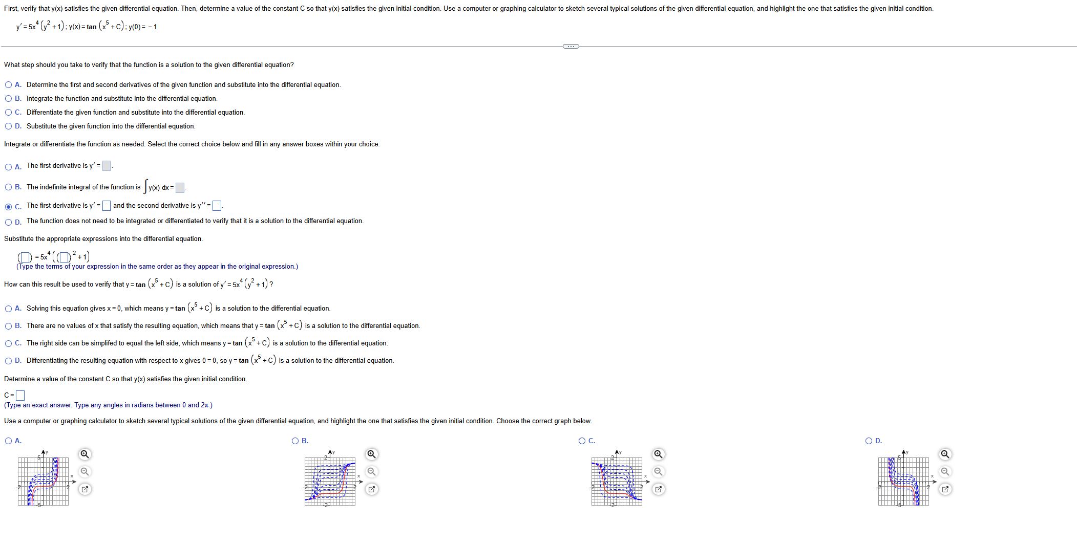 [Solved]: First, verify that y(x) satisfies the given differ
