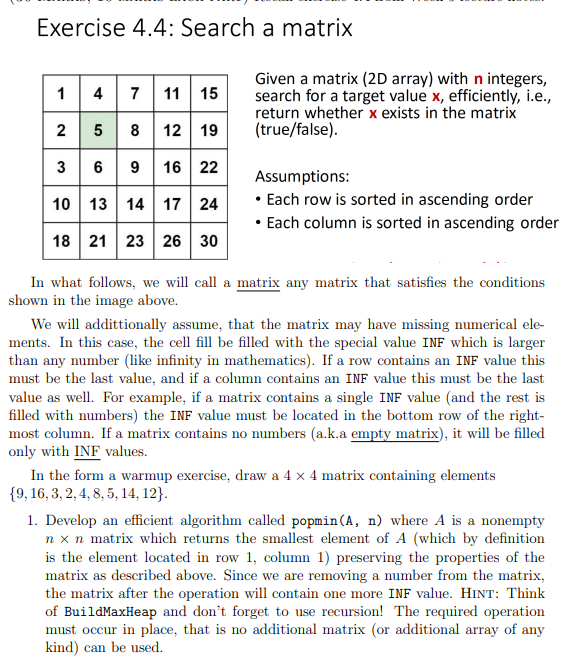 Solved Recursion needs to be used. Assume it is filled with | Chegg.com