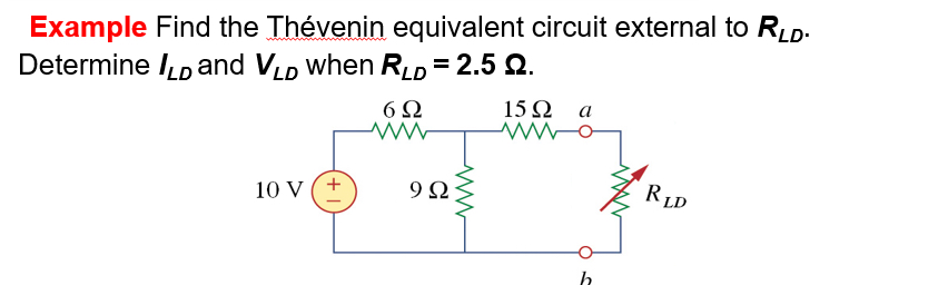 Solved Example Find the Thévenin equivalent circuit external | Chegg.com