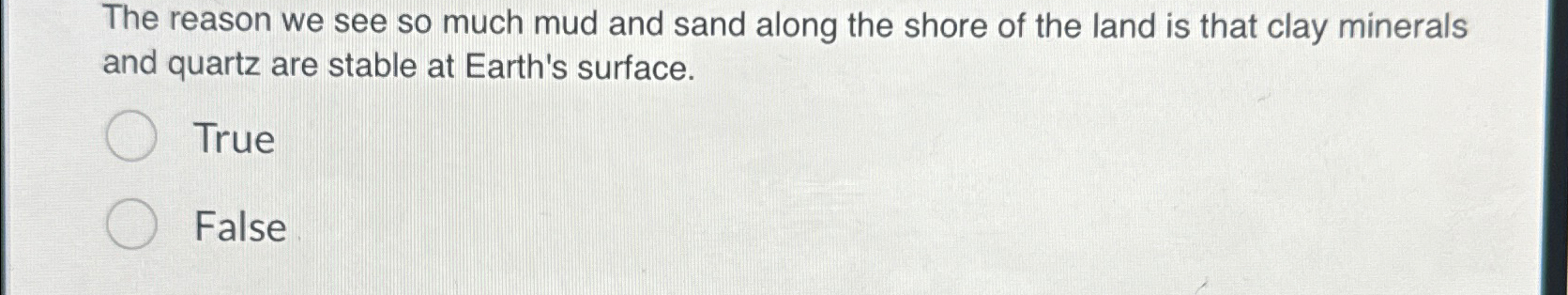 Solved The reason we see so much mud and sand along the | Chegg.com