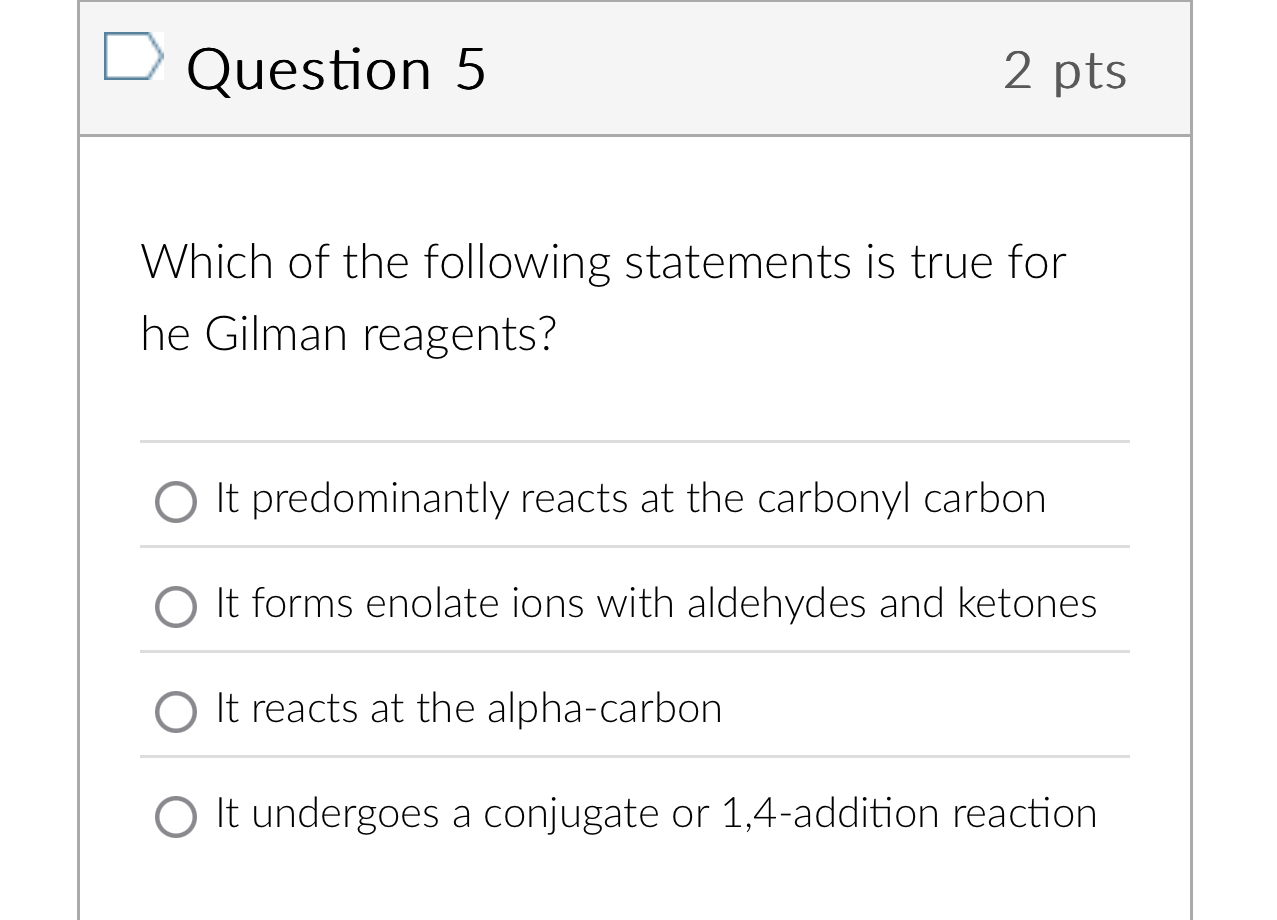 High Quality SOLUTION Question 52 ﻿ptsWhich of the following statements is | Chegg.com