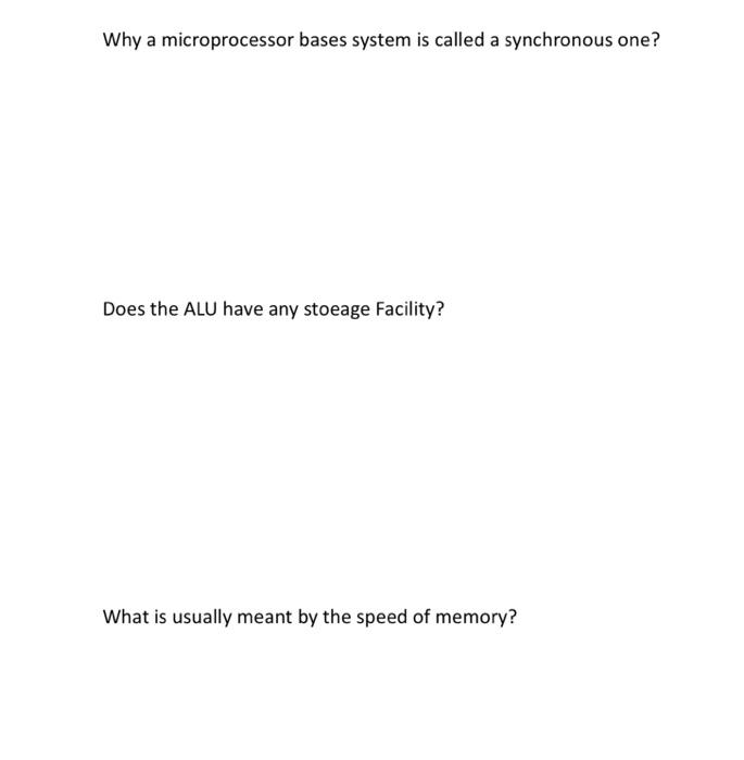 Solved Why a microprocessor bases system is called a | Chegg.com