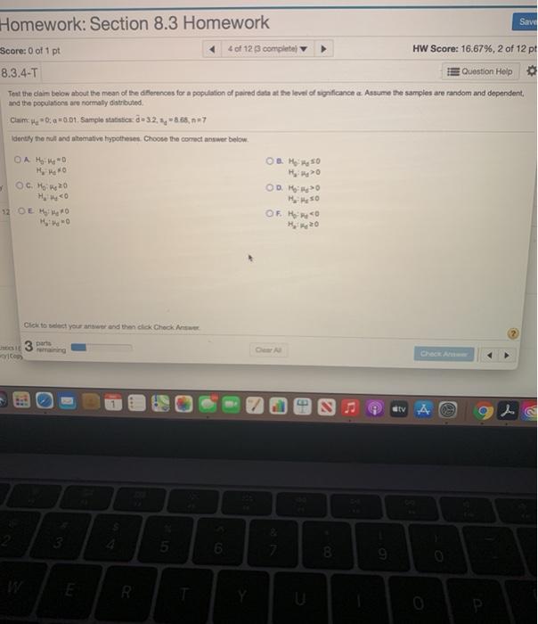 Solved Save Homework Section 8 3 Homework Score 0 Of 1 Pt