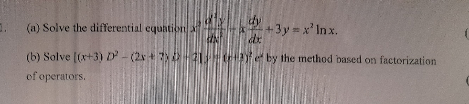 (a) ﻿Solve the differential equation | Chegg.com