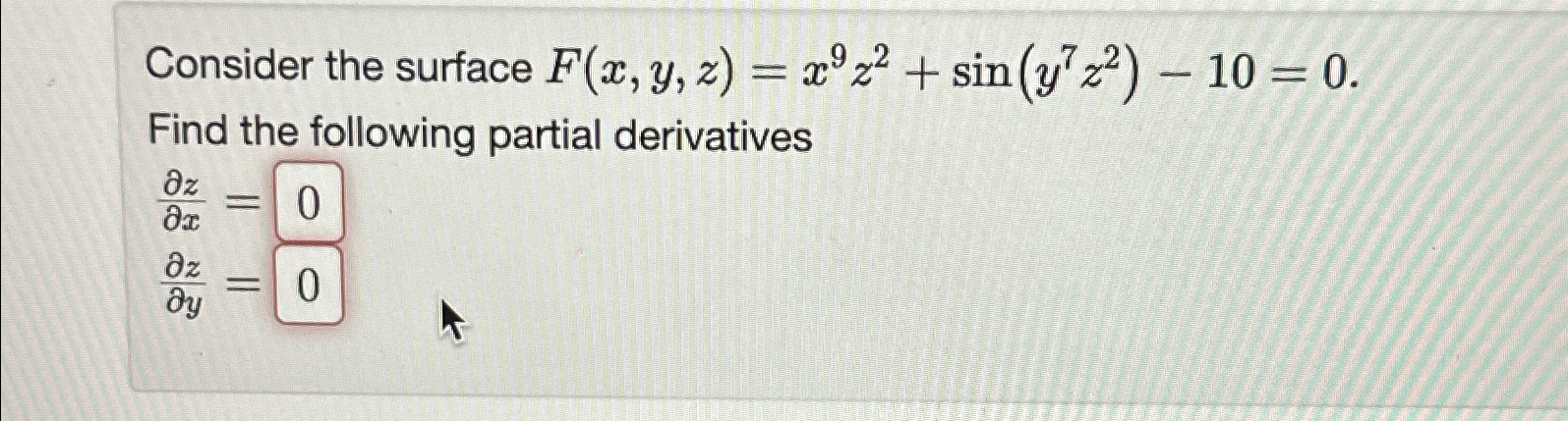Solved Consider the surface | Chegg.com